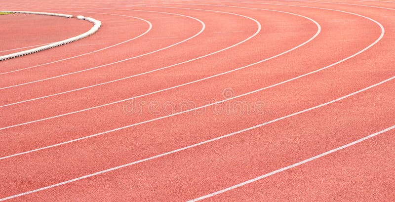 Curve of a Running Track stock image. Image of rubber - 52441261