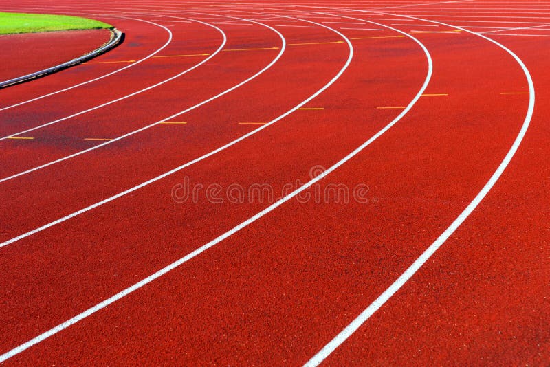 Curve of running tracks stock photo. Image of athletics - 43496622