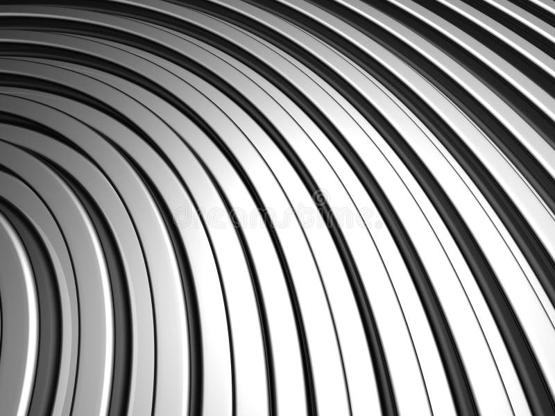 Abstract Silver Curve