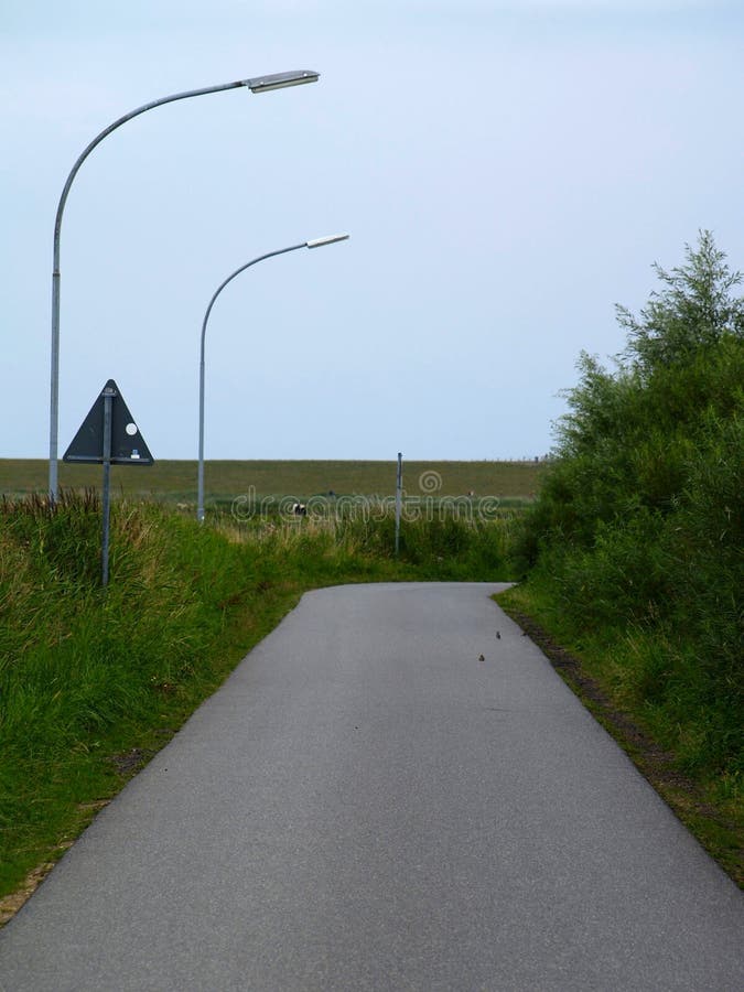 Curve of a Small Country Road Stock Image - Image of green, landscape ...
