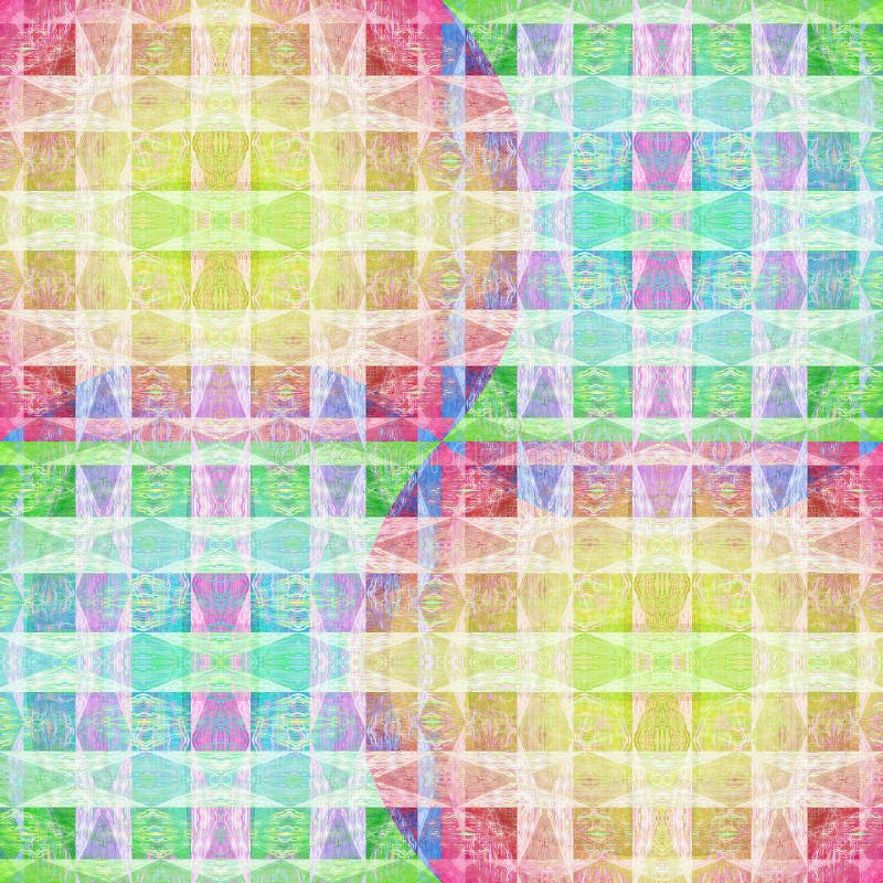Curve Square Pastel Holiday Pattern Checkered Swirl Design Colorful ...