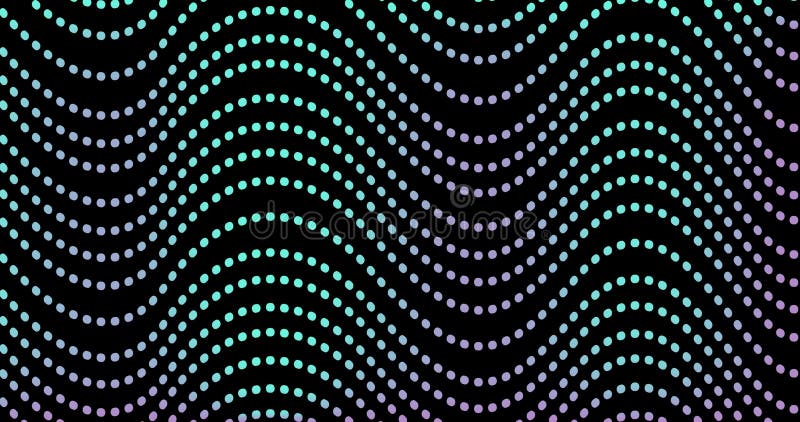 Curve Wave Seamless Moving Flow Gradient Dot Line Stock Footage - Video ...