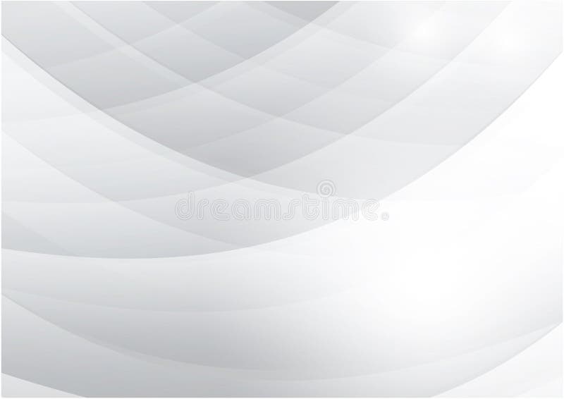 Curve White and Gray Color Vector Abstract Background with Copy Space ...