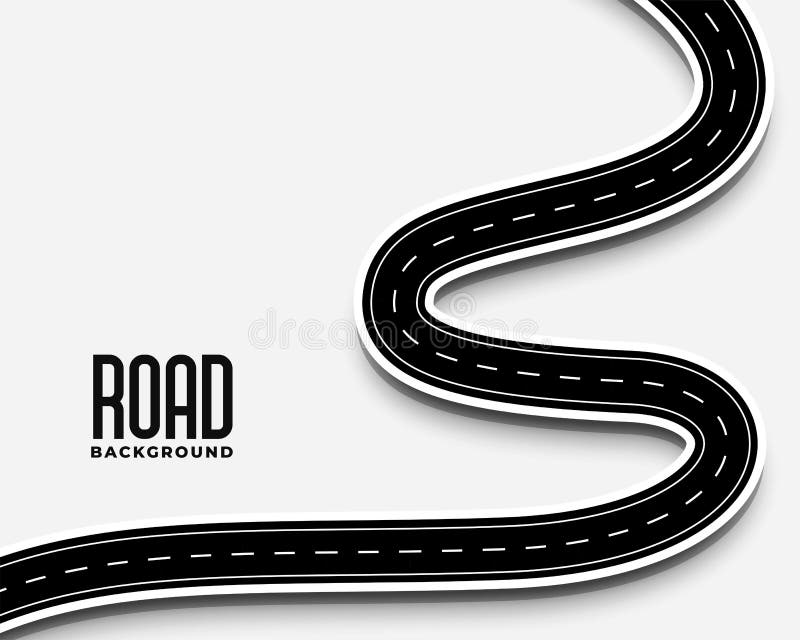 Winding Road Infographic Template with Milestone Points Stock Vector ...