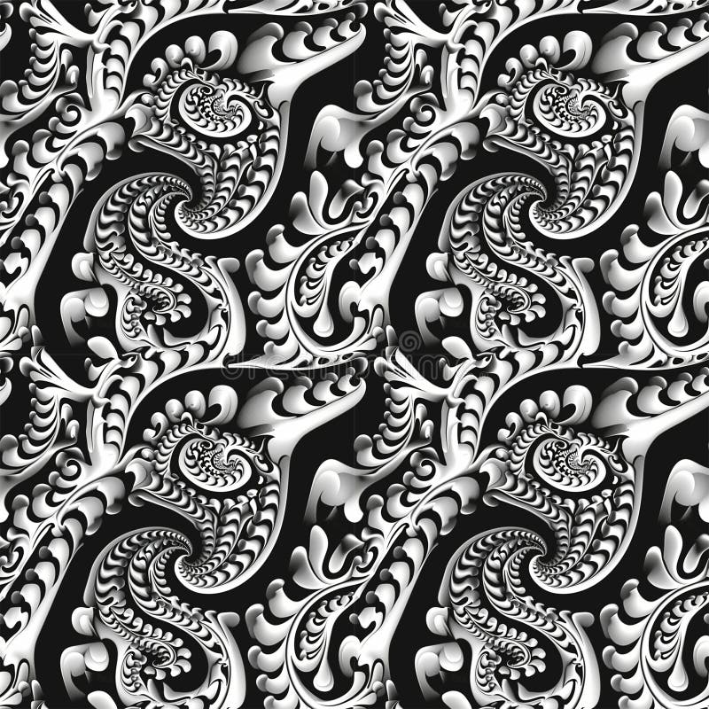 Curve, Worm Shape, Free Form, Black and White Stock Illustration ...