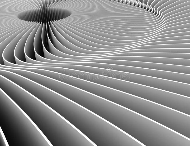 Curved Abstract Background 3d . 3d Rendered Illustration Stock ...