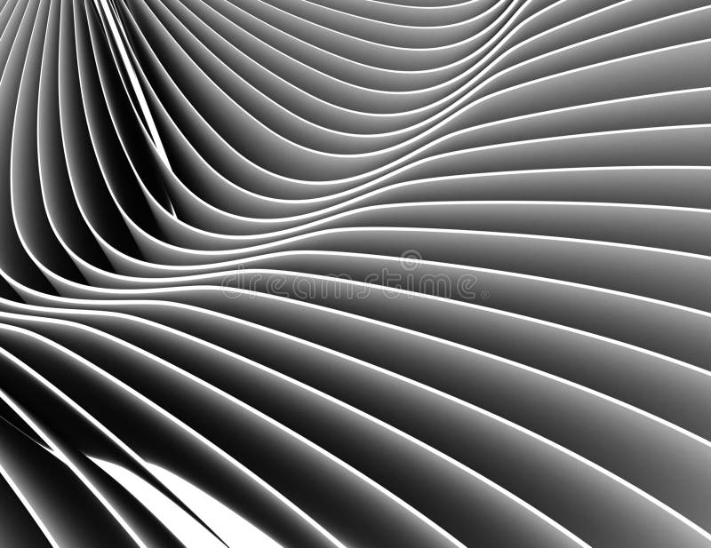 Curved Abstract Background 3d . 3d Rendered Illustration Stock ...