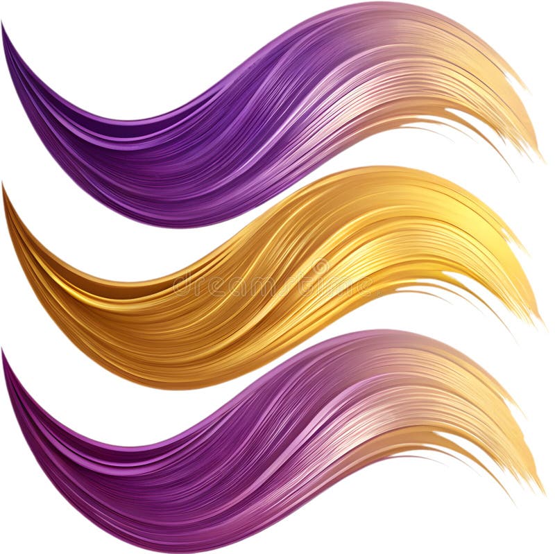 Elegant Curved Acrylic Paint Brush Stroke. Stock Photo - Illustration ...