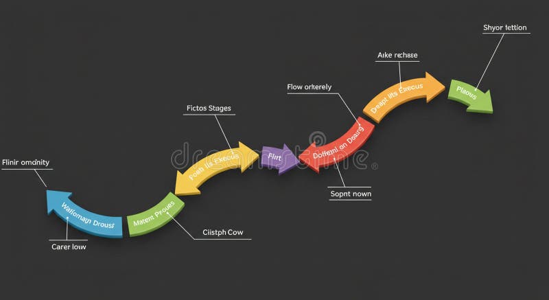 Multicolored Curved Arrows Stock Illustrations – 203 Multicolored ...