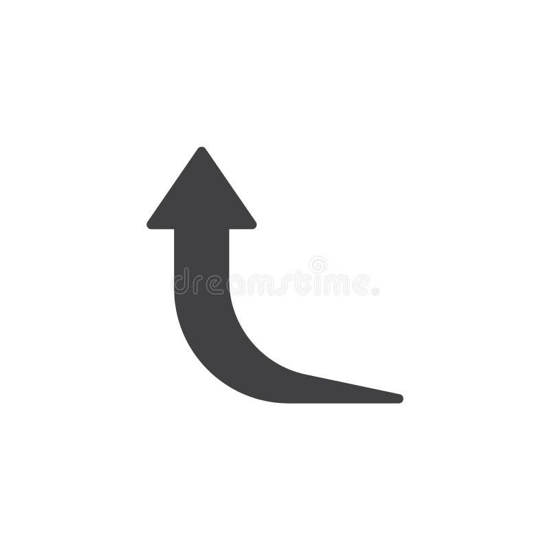 Curved Arrow Up