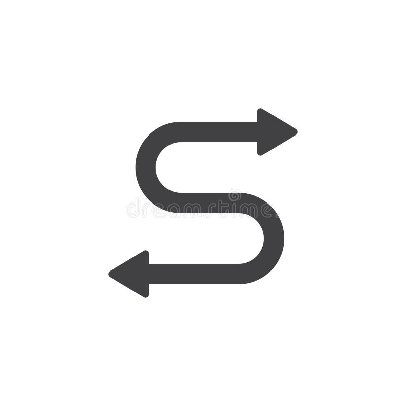 Double Curved Arrow Stock Illustrations – 428 Double Curved Arrow Stock ...