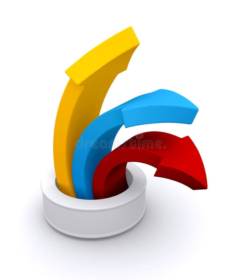 Curved arrows stock illustration. Illustration of isolated - 25442038