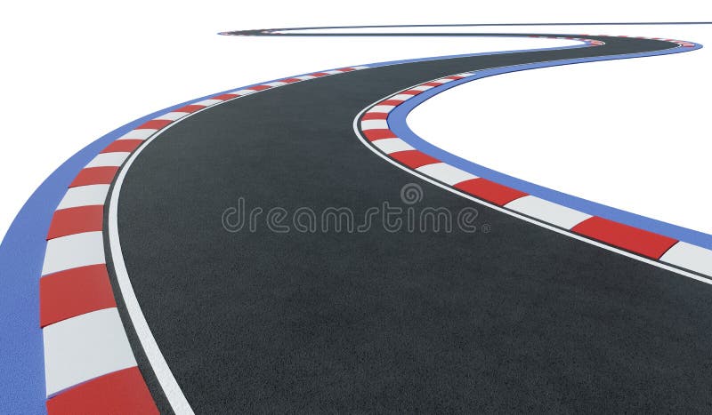 Race Track Road Clipart
