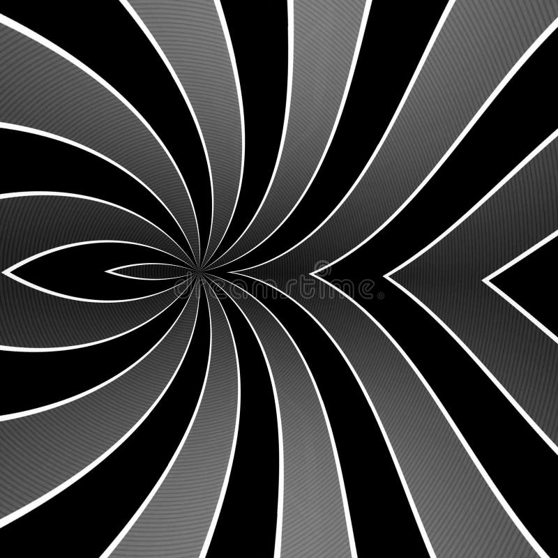 Curved Background of Gray Lines. Flexible Twisted Geometric Stripes ...