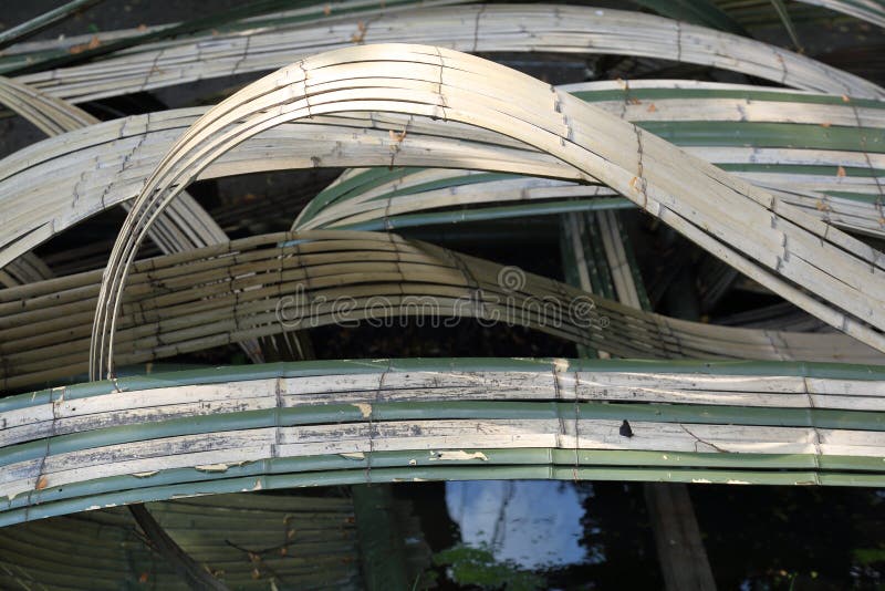 The curved bamboo bark stock image. Image of plant, wood - 75488839