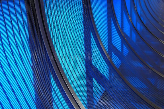 Curved blue stock photo. Image of abstract, blue, structures - 44172