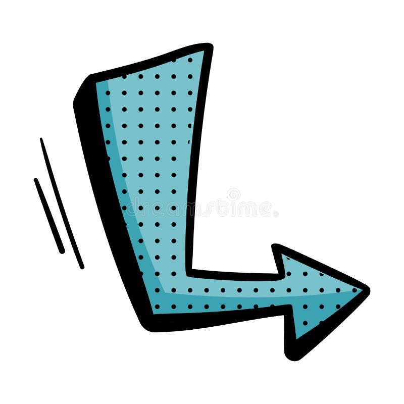 Curved Arrow Sticker Stock Illustrations – 377 Curved Arrow Sticker ...