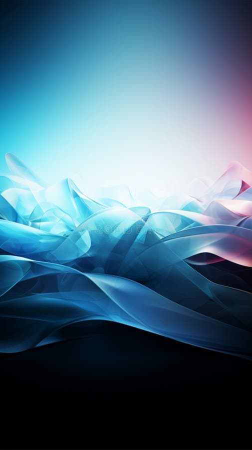 Curved Blue Elegance Frame Template Features Dynamic Lines, Elevating ...