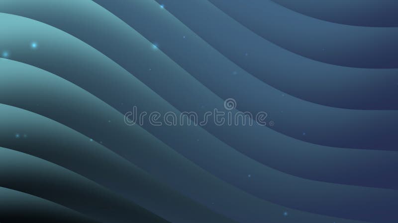 Curved Blue Lines with Subtle White Highlights Stock Illustration ...