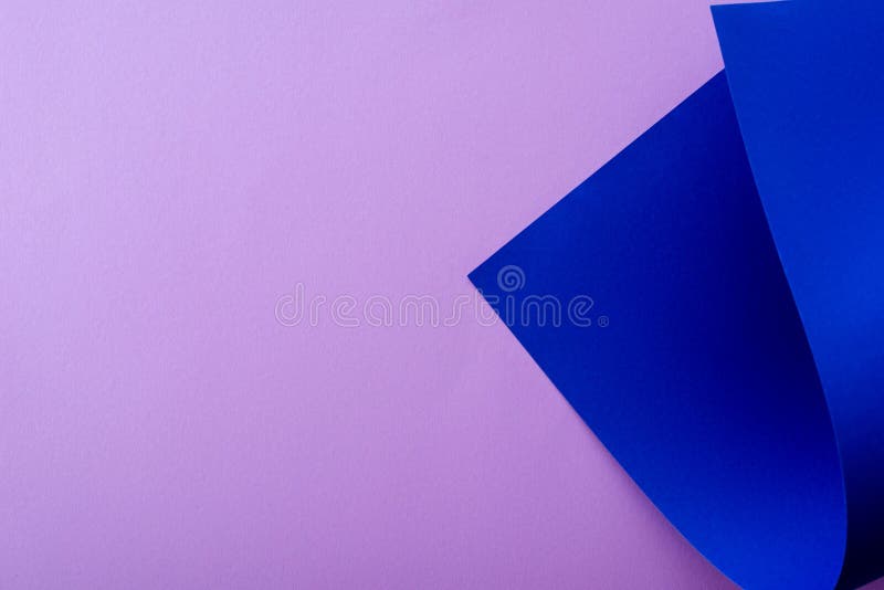 Curved Blue Paper on Violet Background Stock Photo - Image of curve ...