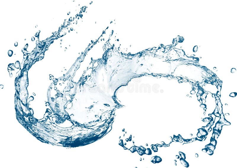 Curved waves and splashes stock illustration. Illustration of moisture ...