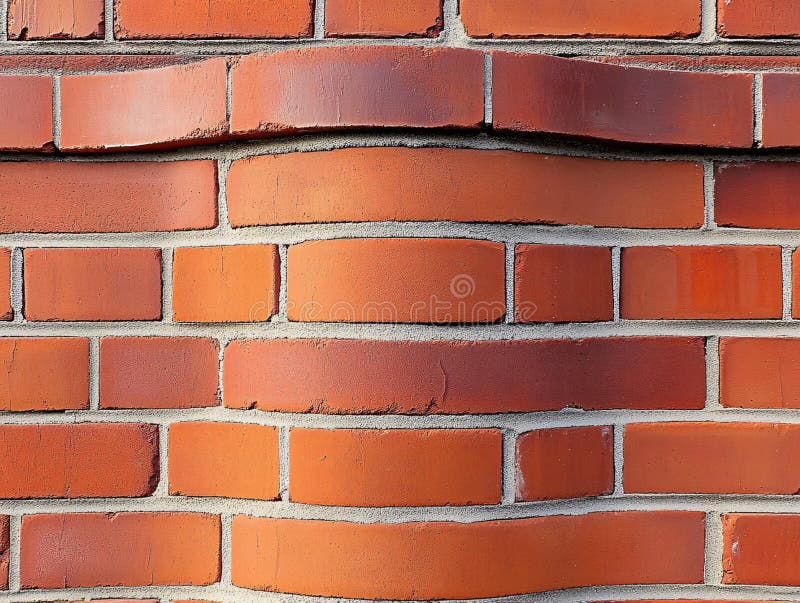 Curved Brick Wall Texture Background Seamless Red High Quality Image ...