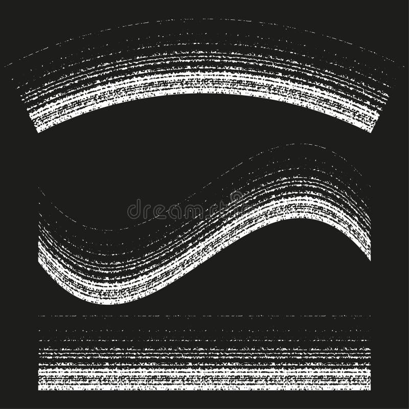 Curved Brush Stroke. Dynamic Black Swirl. Artistic Texture Pattern ...