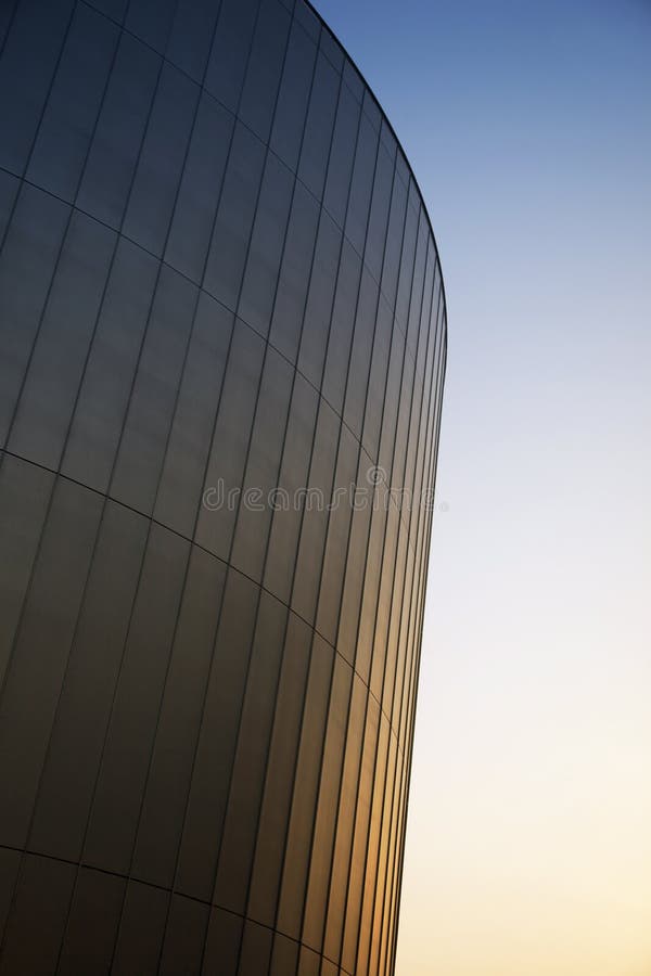 Curved building facade stock image. Image of architecture - 41359131