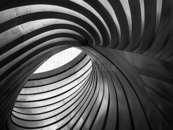 Curved Building Architecture Stock Image - Image of abstract, cityscape ...