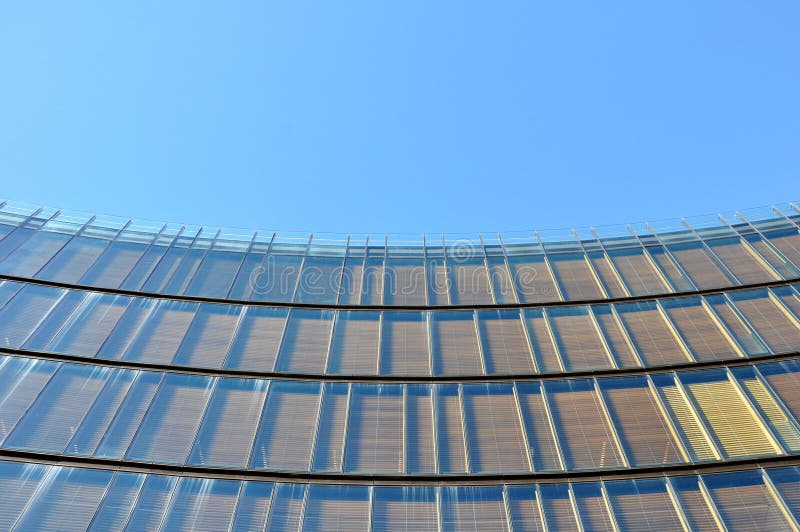 Curved building facade stock image. Image of architecture - 41359131