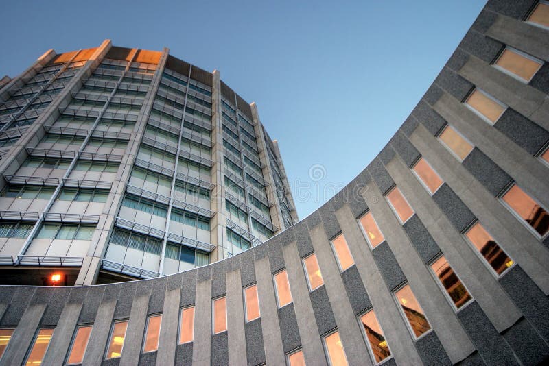 Curved Buildings stock photo. Image of architecture, reflection - 3668926