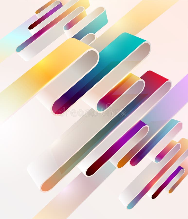Colorful 3d Curved Lines Stock Illustrations – 1,579 Colorful 3d Curved ...