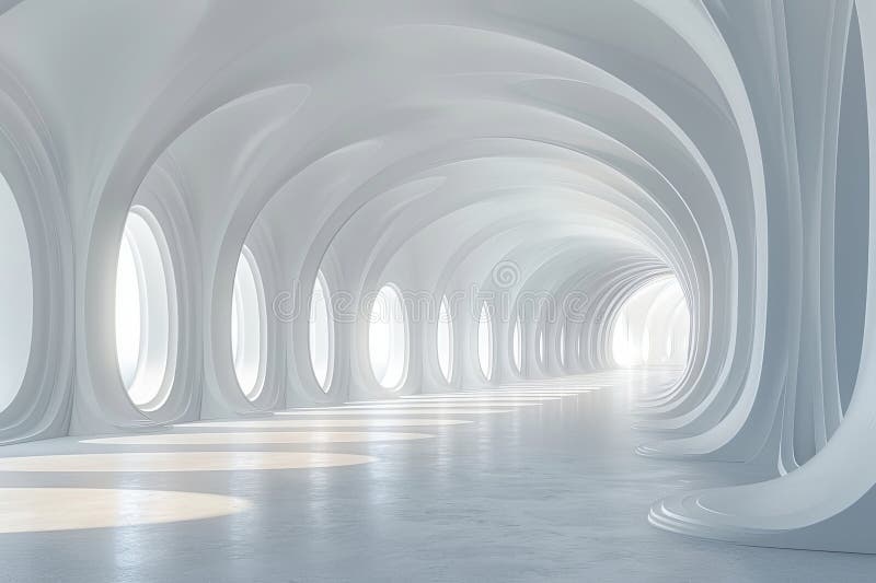 Curved Columns and Abstract Geometry a Minimalist Exploration of Lines ...