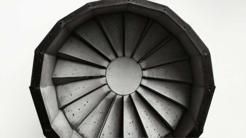 Abstract View of Modern Architecture Showcasing Curved Concrete ...