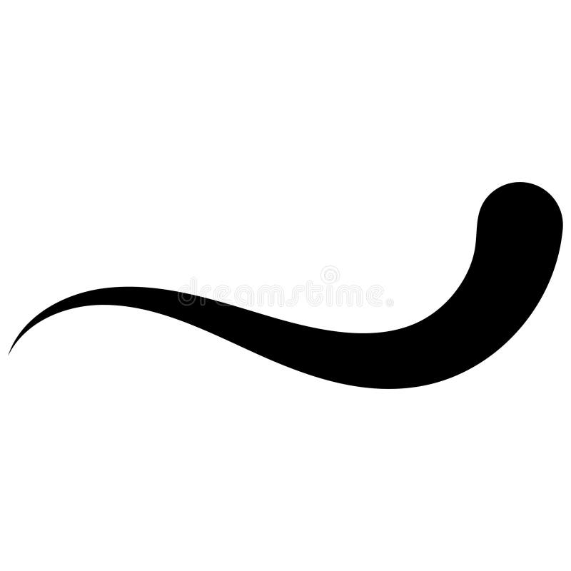 Curved Curve Calligraphy Line, Curved Line Curl Swish Wave Stock ...