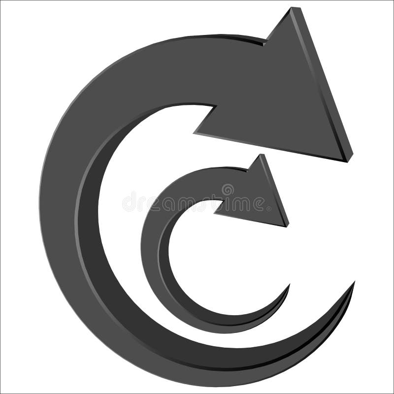 3d Curved Arrows Stock Illustrations – 376 3d Curved Arrows Stock ...