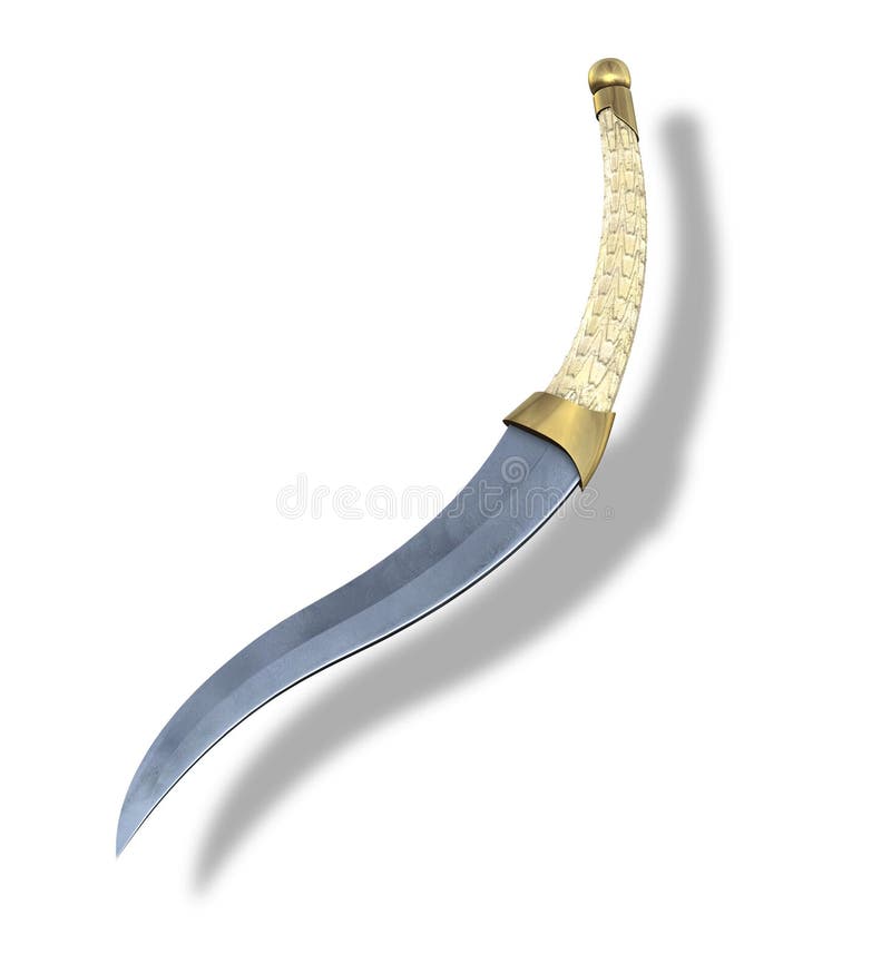 Curved Dagger stock illustration. Illustration of sharp - 60805562