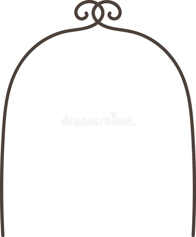 Curved Decorative Arch stock vector. Illustration of frame - 289324404