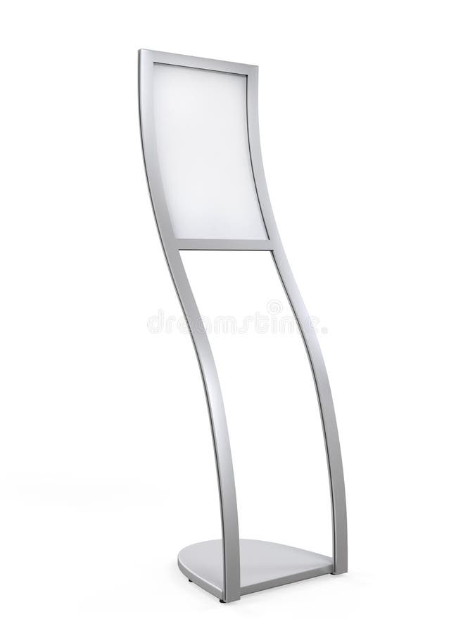 Curved Display Advertising Stand Stock Illustration - Illustration of ...