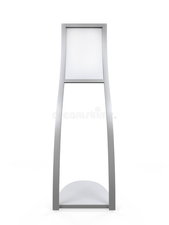 Curved Display Advertising Stand Stock Illustration - Illustration of ...
