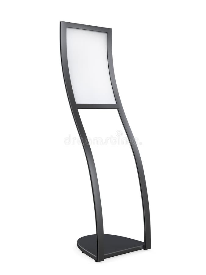Curved Display Advertising Stand Stock Illustration - Illustration of ...
