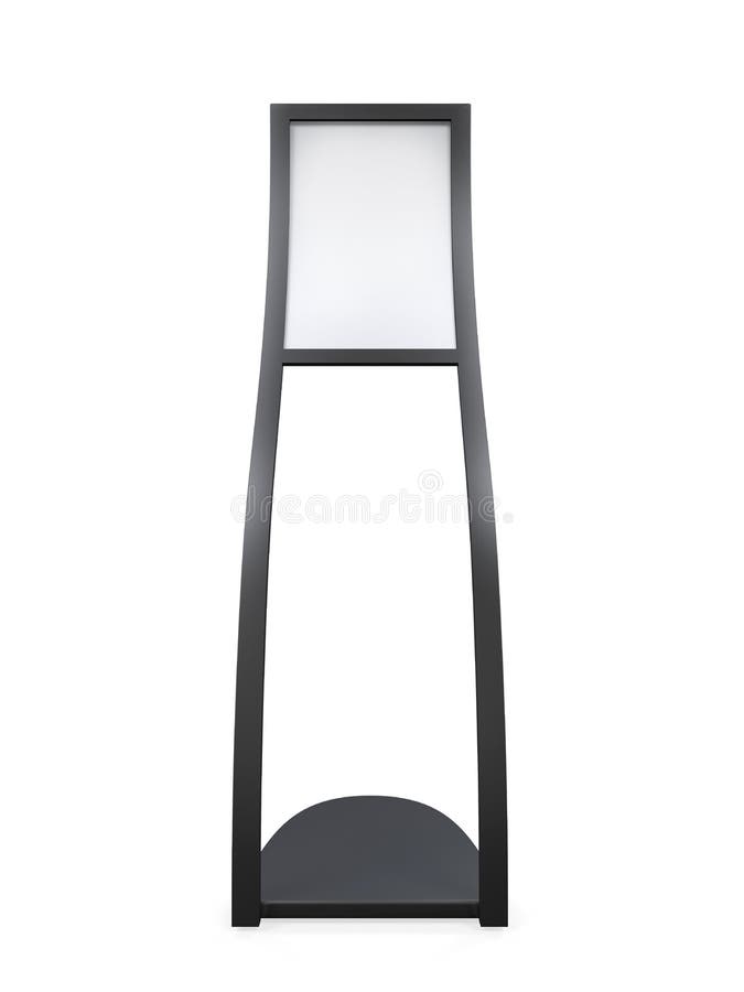 Curved Display Advertising Stand Stock Illustration - Illustration of ...