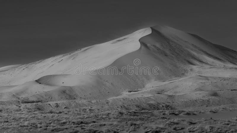 Sand dune in Mojave desert stock photo. Image of creates - 241822626