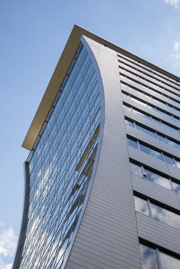 Curved facade stock image. Image of structure, corporate - 41597319