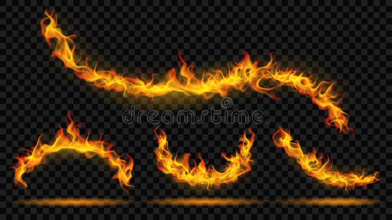 Curved fire flame stock vector. Illustration of abstract - 95171668