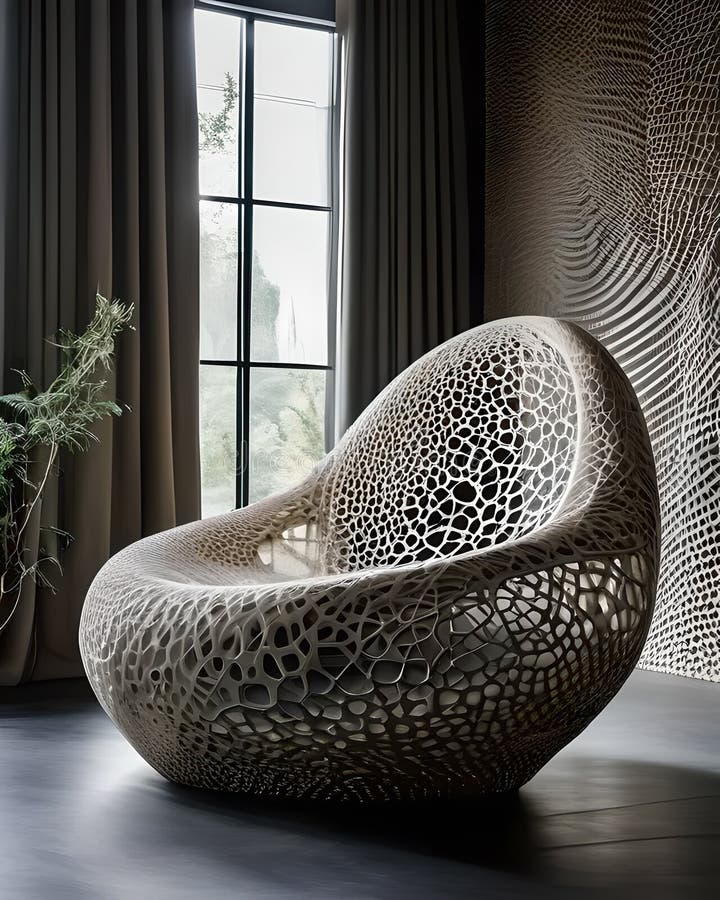 Curved Forms Inspired by the Beauty of Nature. Stock Illustration ...