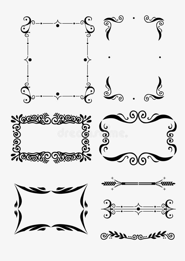 Curved frame designs stock vector. Illustration of designs - 253838783