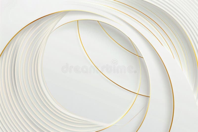 Curved Golden Abstract Design Stock Image - Image of shapes, abstract ...