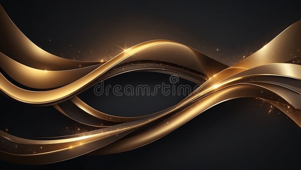 Curved Golden Waves Stock Illustrations – 3,326 Curved Golden Waves ...