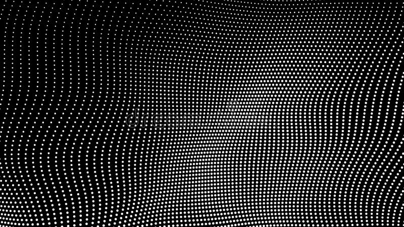 Curved Gradient Halftone. Abstract Gradient Background of Grey Dots ...
